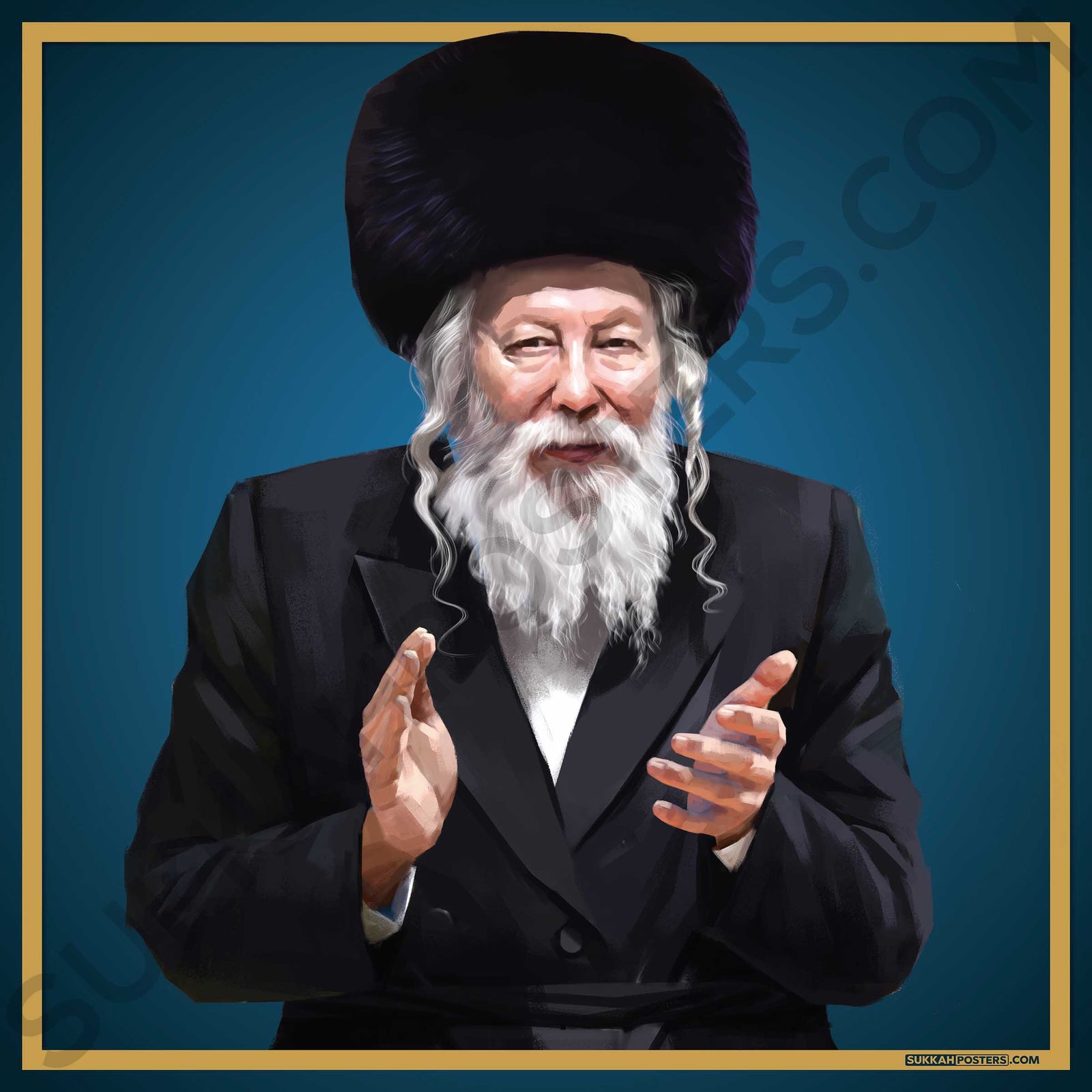 Shop Gerrer Rebbe; R' Yaakov Aryeh Sukkah Poster – Sukkahposters.com