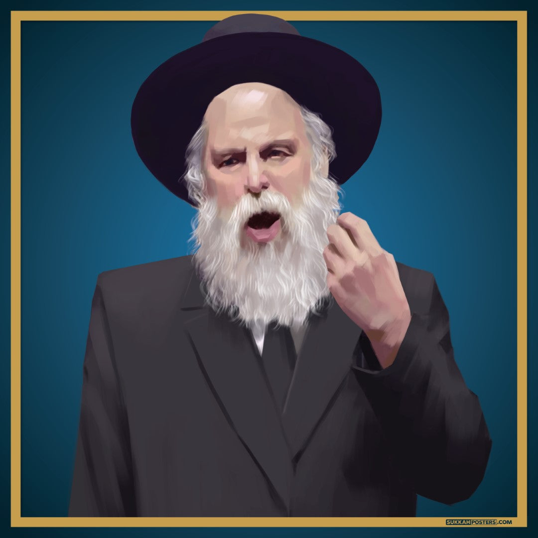 Shop R' Dov Landau Sukkah Poster – Sukkahposters.com